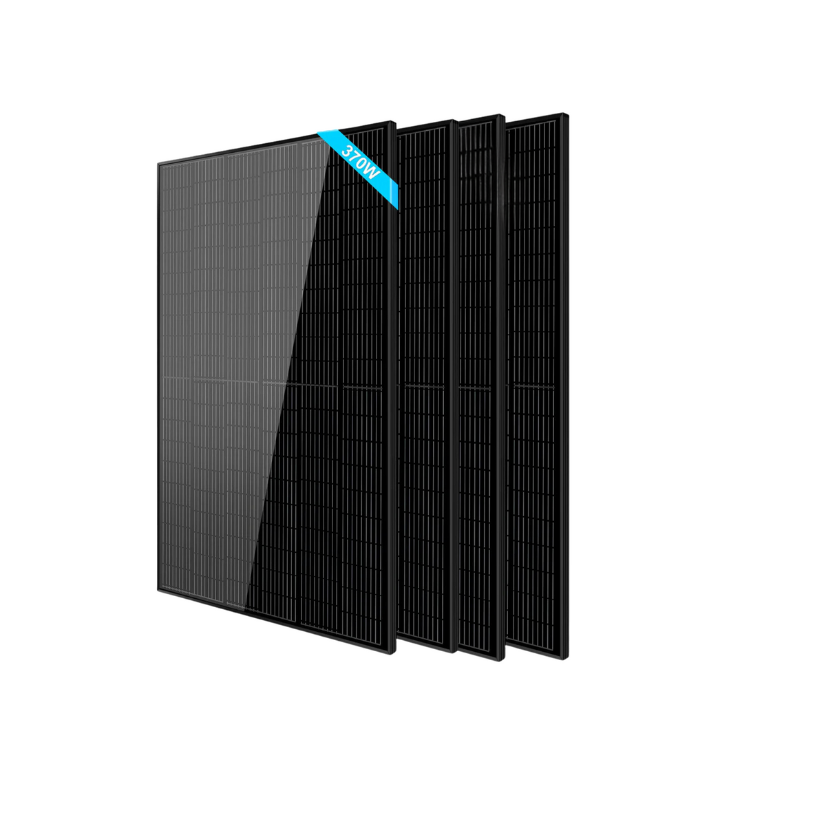 SunGoldPower 370W Mono Black Perc Solar Panel - SG-370WMB — Rise