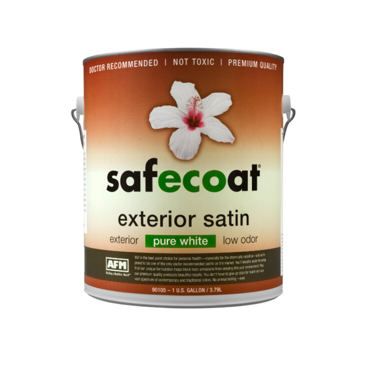 AFM Safecoat Pure White All Purpose Exterior Satin Paint — Rise