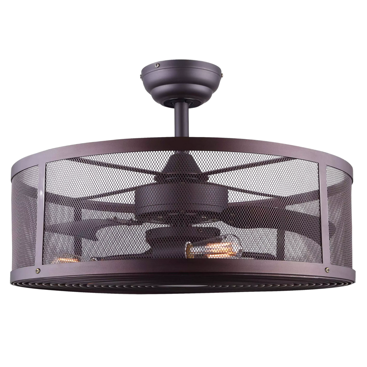 Canarm ARRIS II Metal Mesh Shade with 3 Blade Ceiling Fan - CF24ARP3OR ...