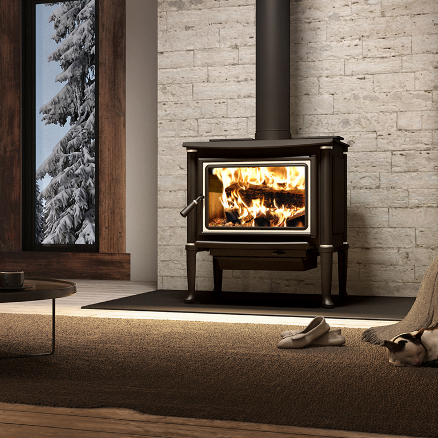 Enerzone Harmony 2.3 Wood Burning Stove — Rise