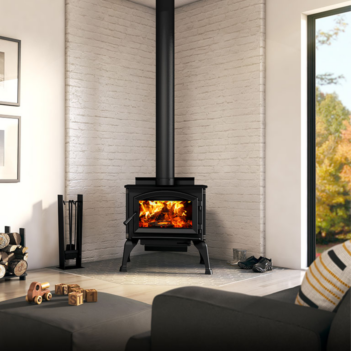 Enerzone Solutions 1.7 Wood Burning Stove — Rise