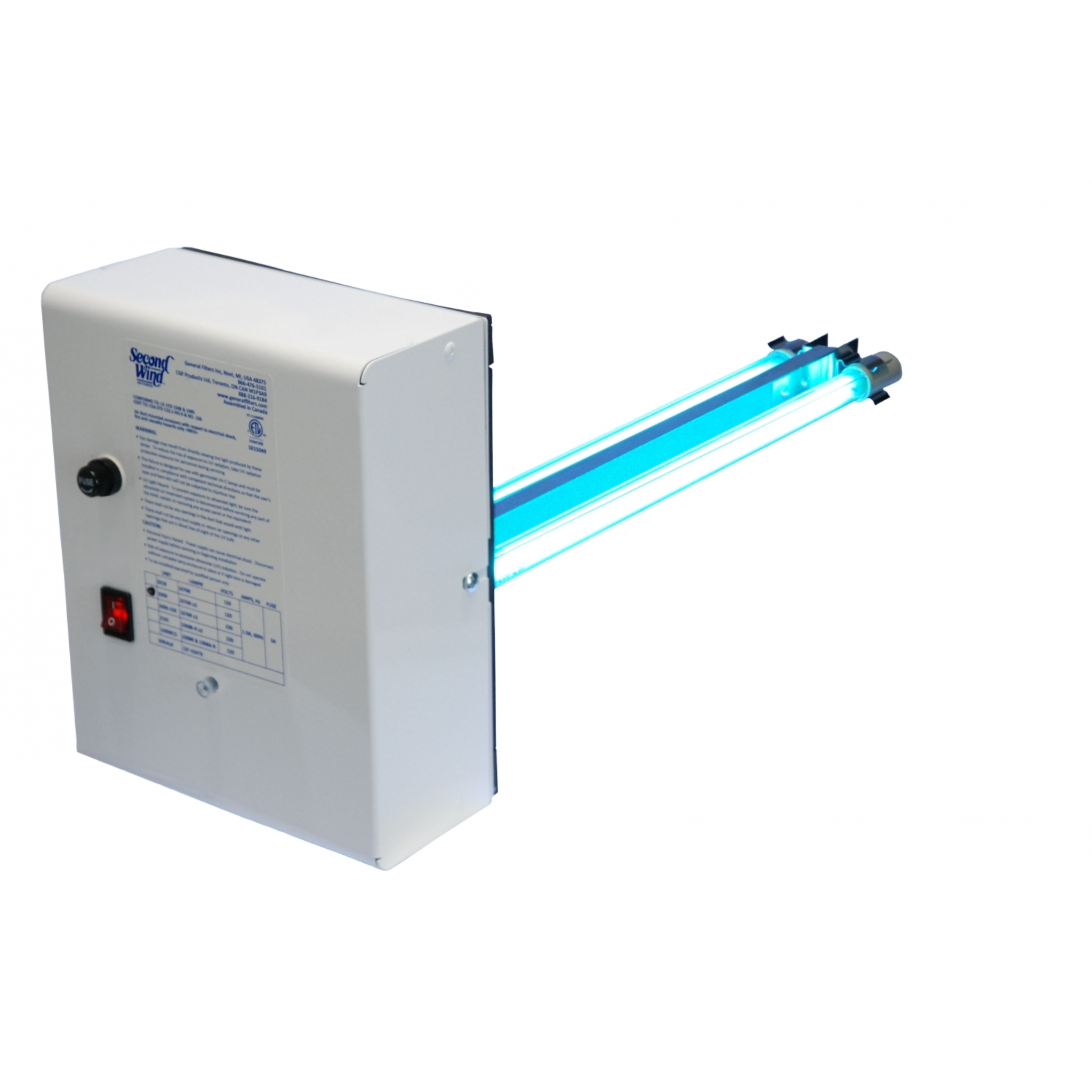 General Filters Second Wind 2018 HO UVC/PCO Air Purifier — Rise