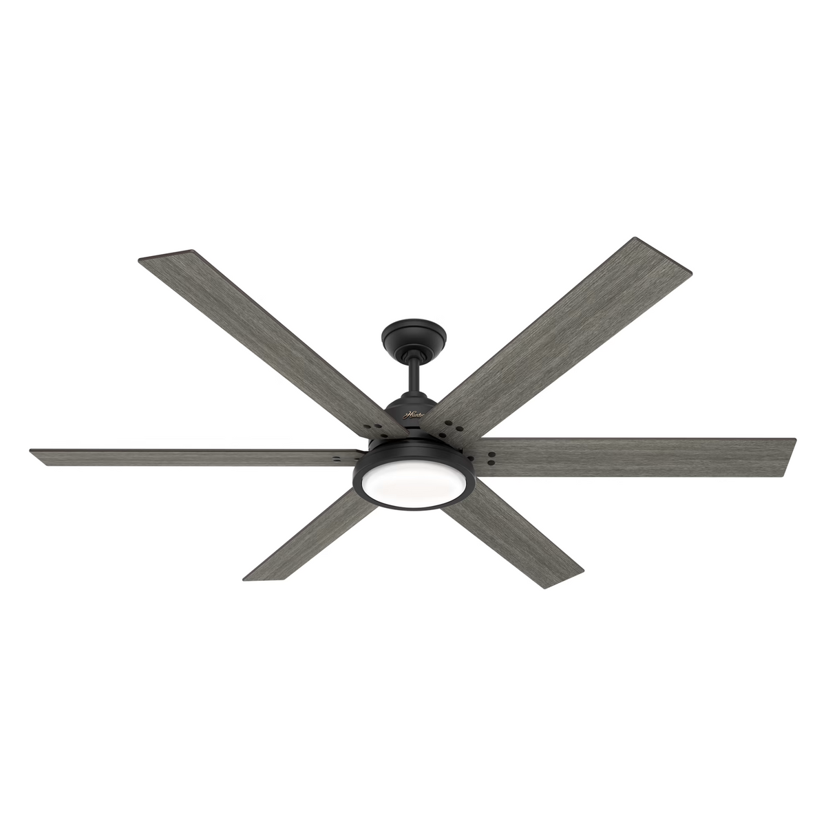 Hunter 70-inch Warrant Ceiling Fan With LED Light — Rise