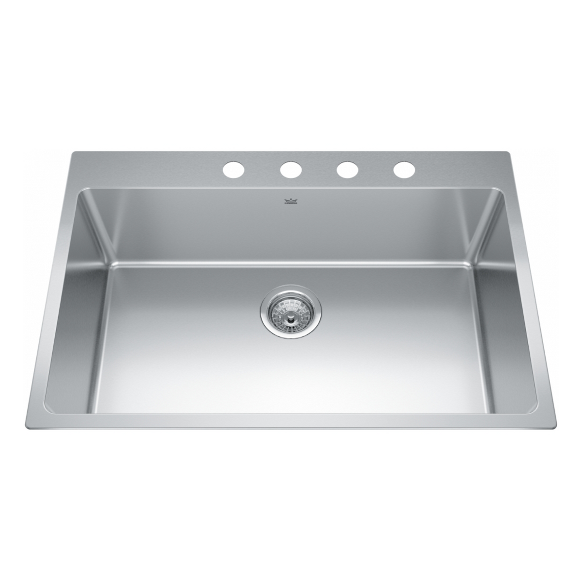 Kindred 31" Brookmore 4-Hole 1 Bowl Drop-In Kitchen Sink - BSL2131-9-4 ...