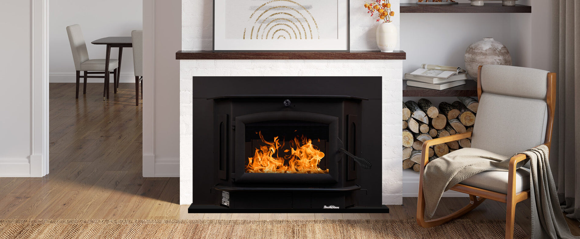 Buck Stove Model 91 Insert or Freestanding Wood Stove — Rise