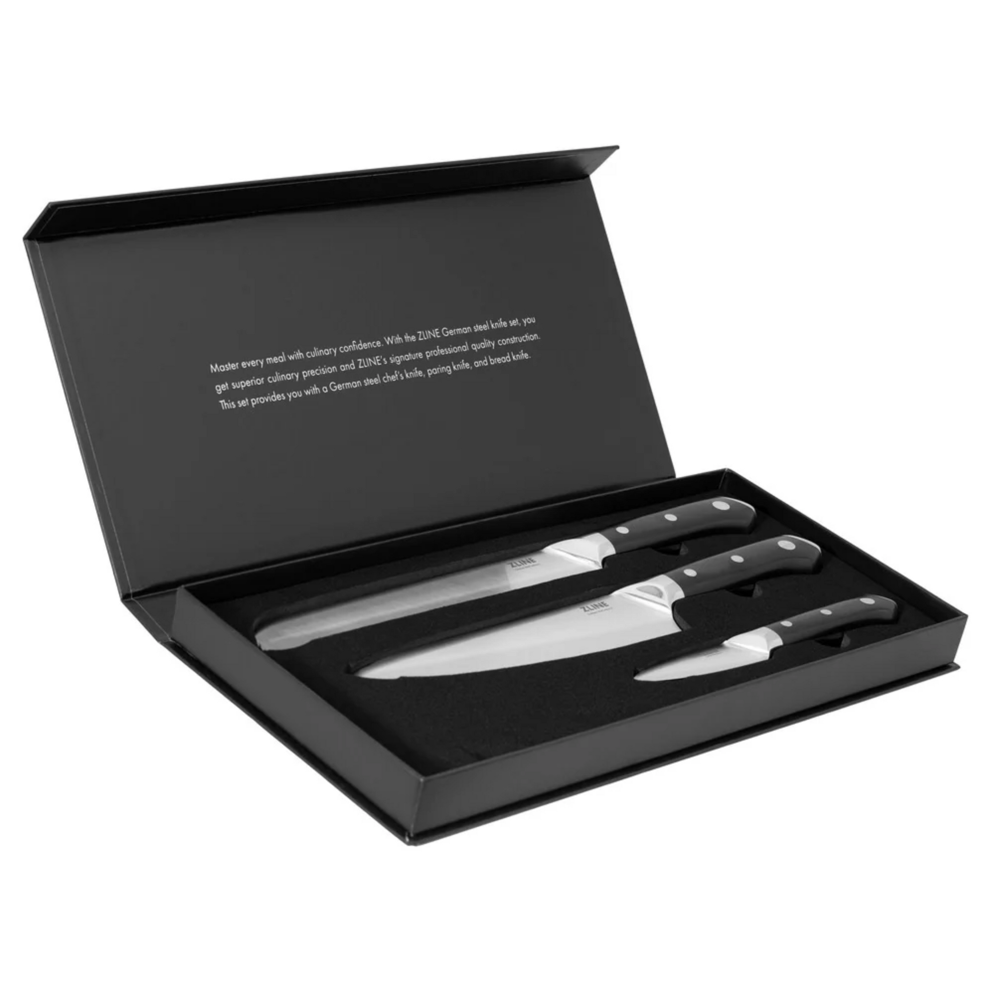 ZLINE 3-Piece Professional German Steel Kitchen Knife Set (KSETT-GS-3 ...