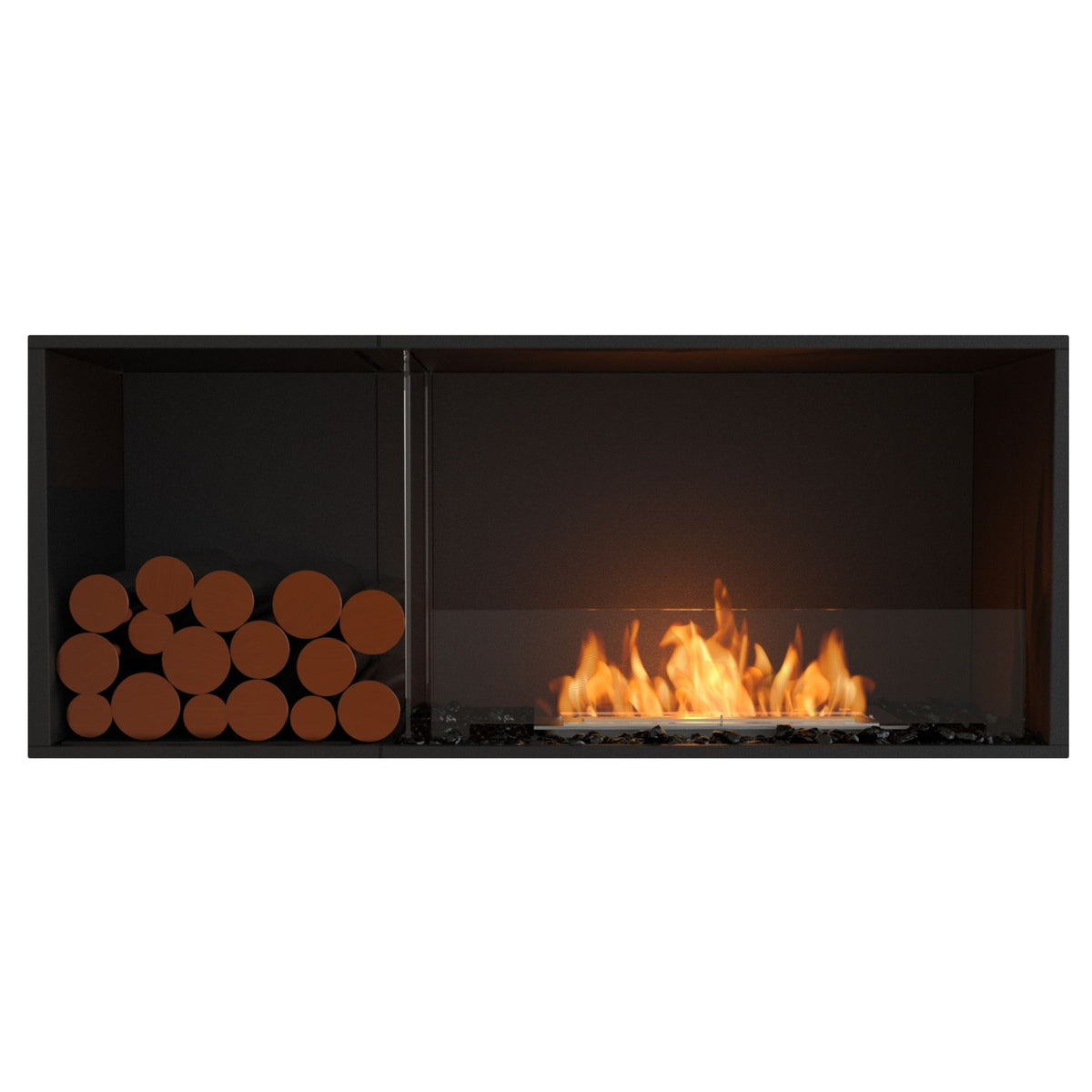 EcoSmart Fire Flex 50SS Single Sided Fireplace Insert with Storage Box ...