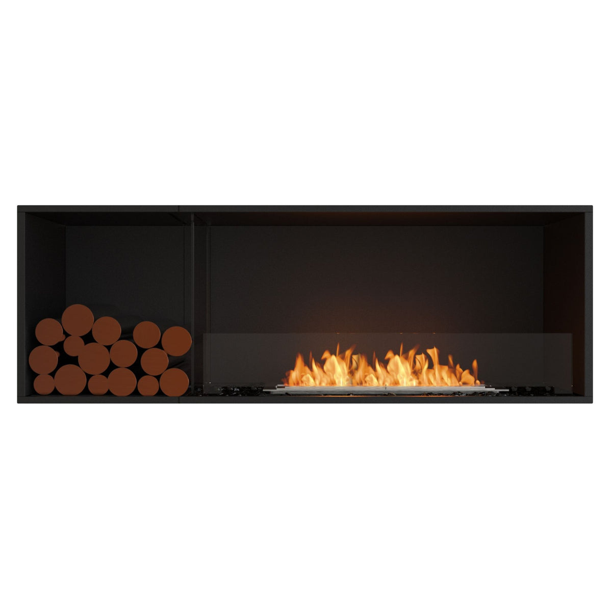 EcoSmart Fire Flex 60SS Single Sided Fireplace Insert with Storage Box ...