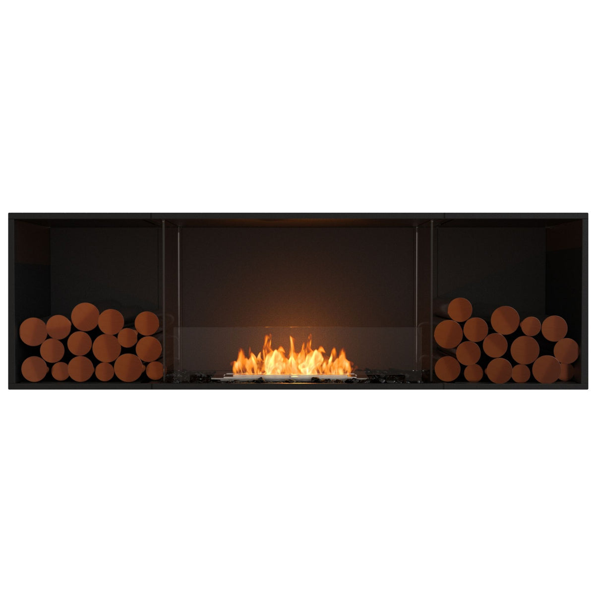 EcoSmart Fire Flex 68SS Single Sided Fireplace Insert with 2 Storage B — Rise
