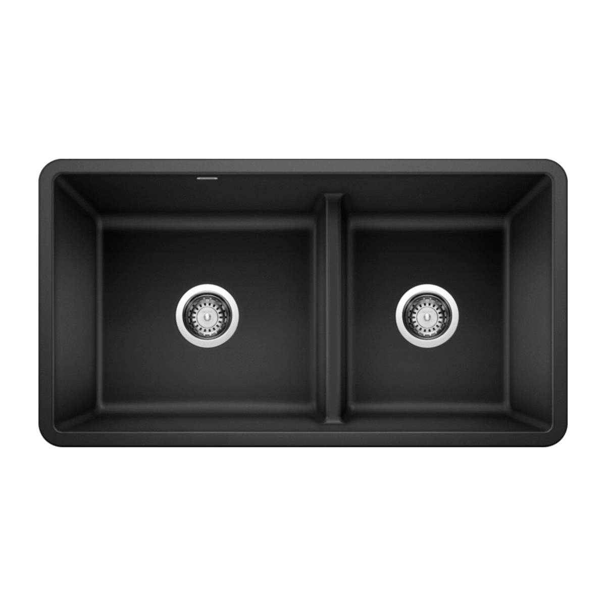 Blanco PRECIS 1¾ Low Divide 33in SILGRANIT Kitchen Sink — Rise