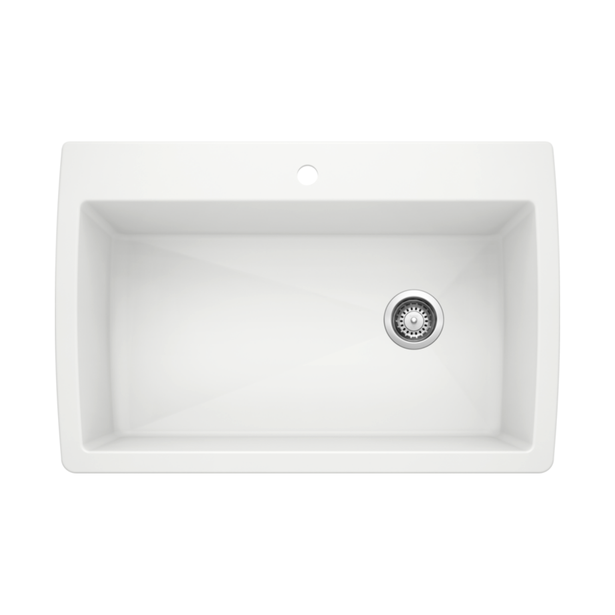 Blanco Diamond Super Single Dual Mount SILGRANIT Kitchen Sink — Rise