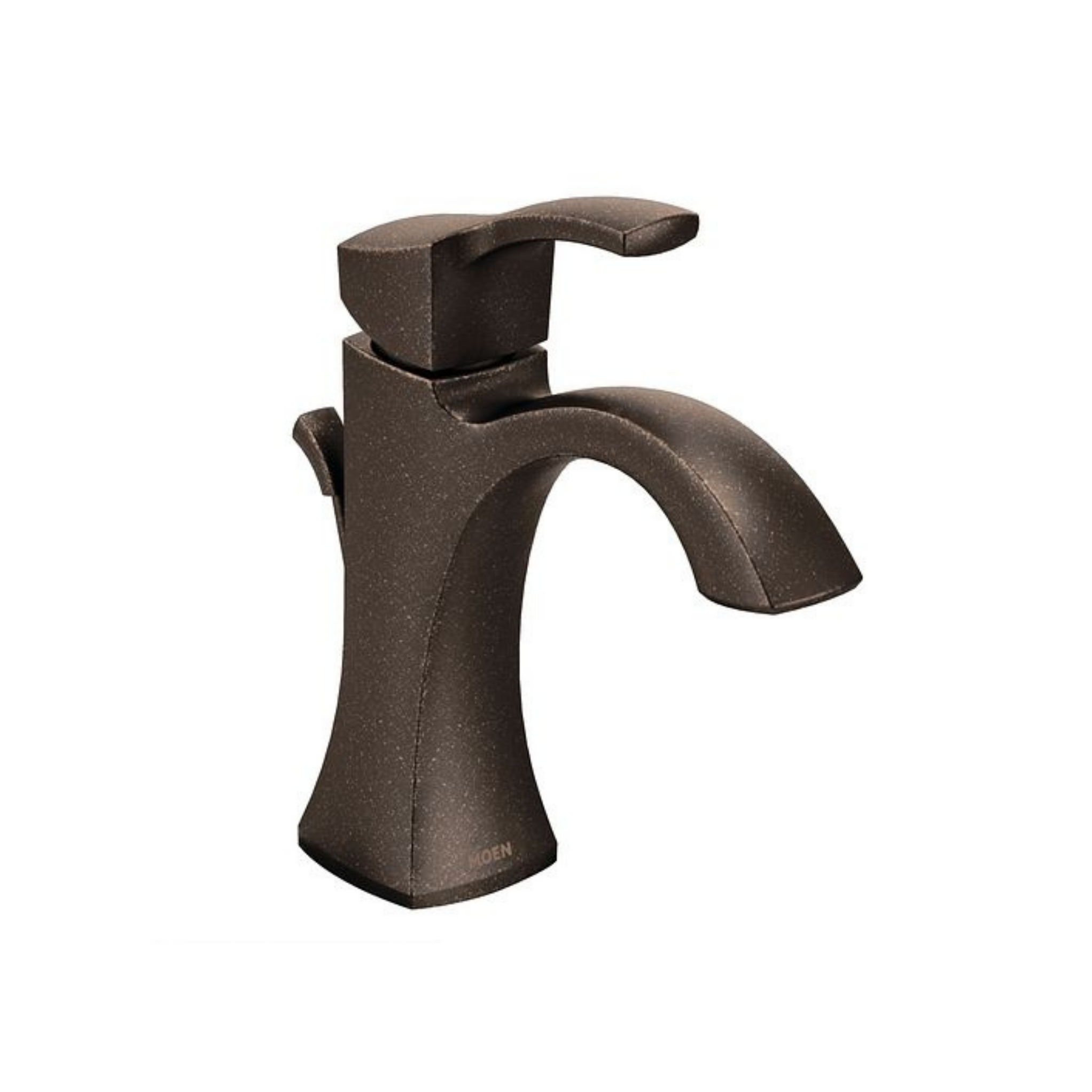 Moen Voss Oil Rubbed Bronze One-Handle High Arc Bathroom Faucet — Rise