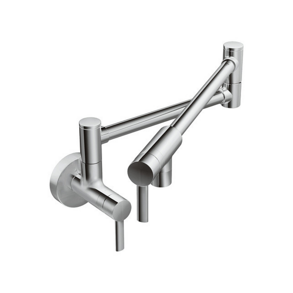 Moen Modern Pot Filler Chrome Two-Handle Kitchen Faucet — Rise