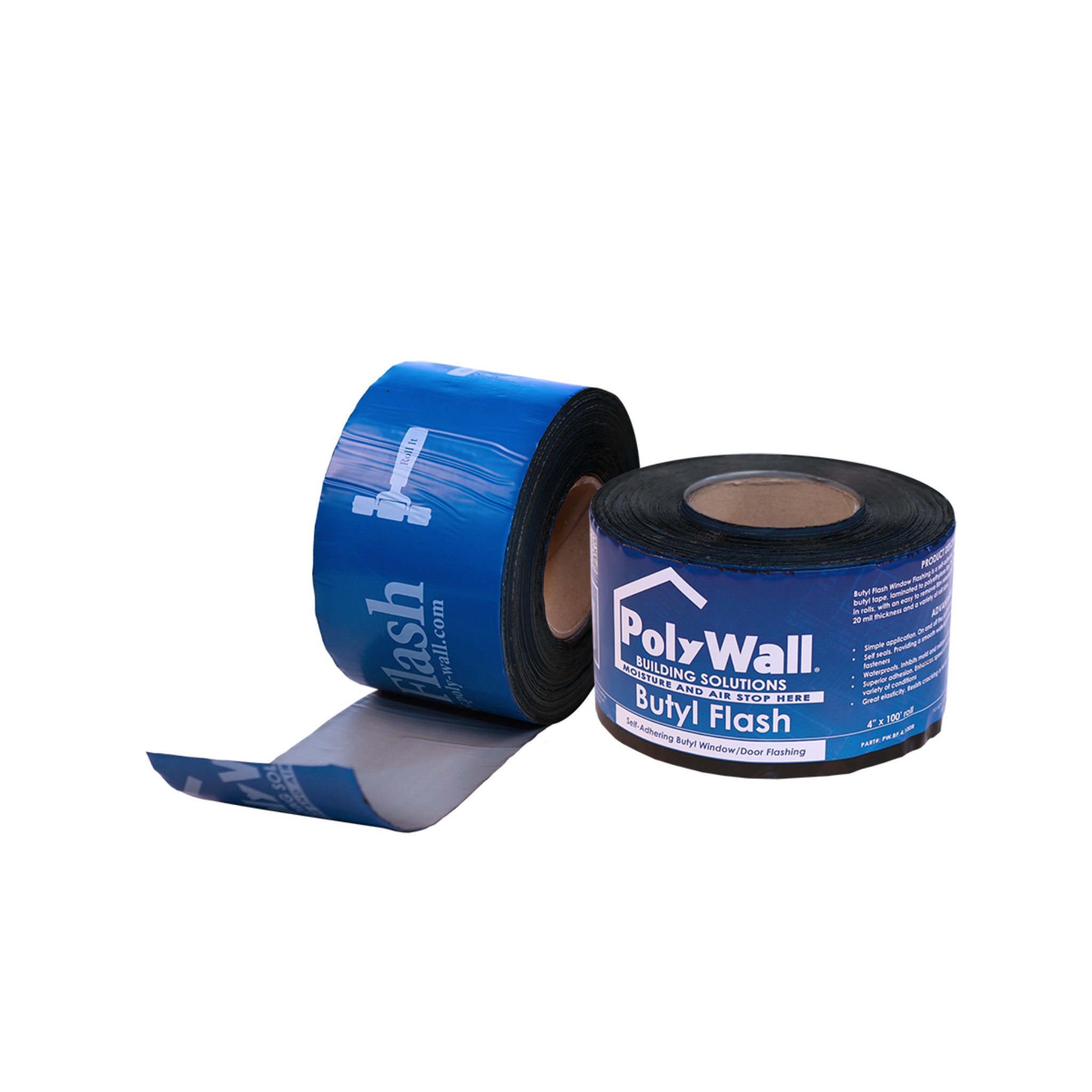 PolyWall Butyl Flash Window Flashing 4”x 100’ — Rise