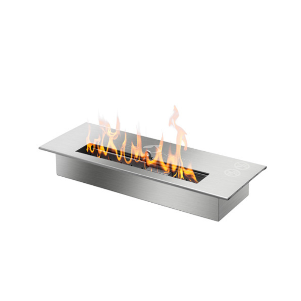 The Bio Flame Burner Collection Stainless Steel Ethanol Burner — Rise