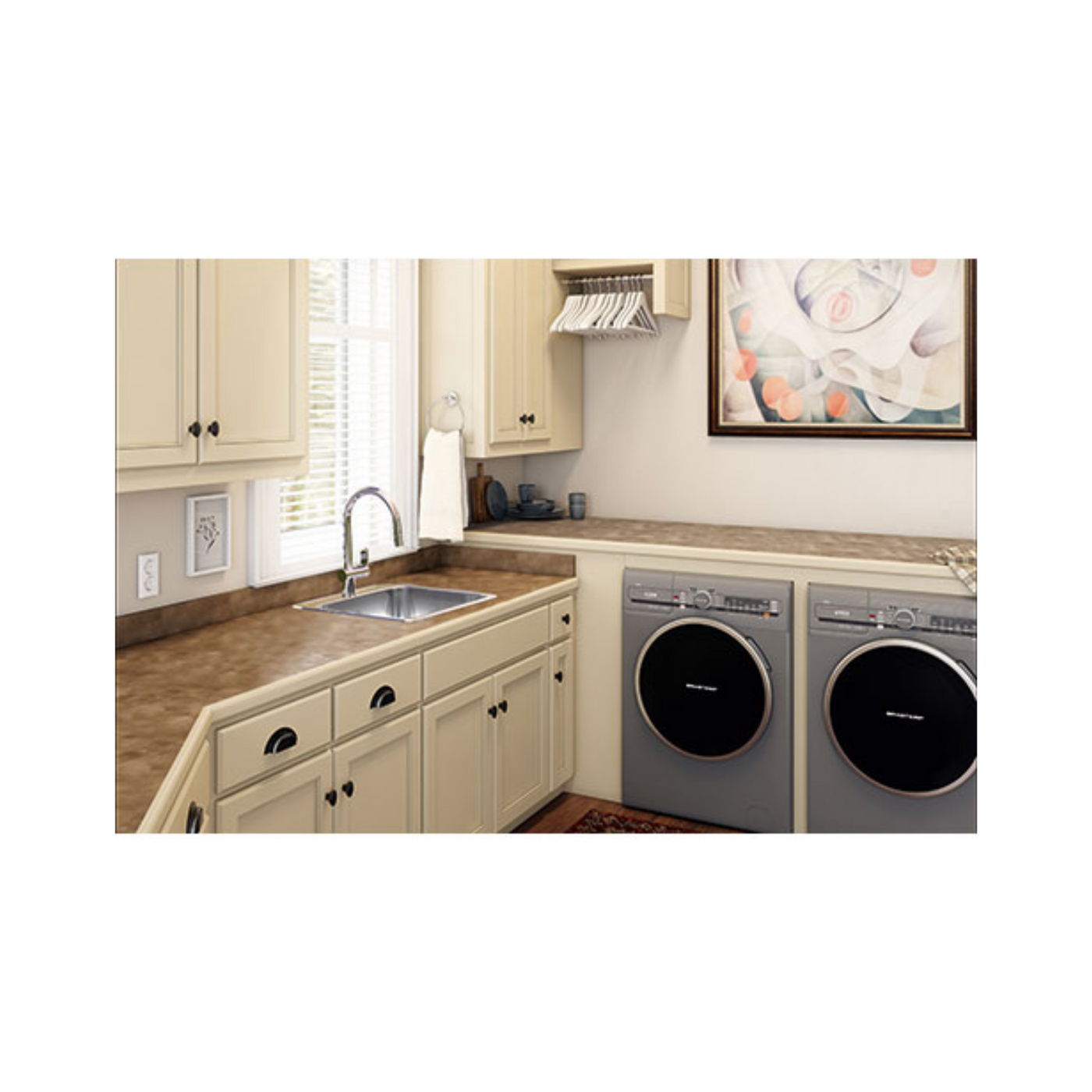 Kindred Steel Queen 20" Drop In 1-Hole Single Bowl Laundry Sink QSL202 ...