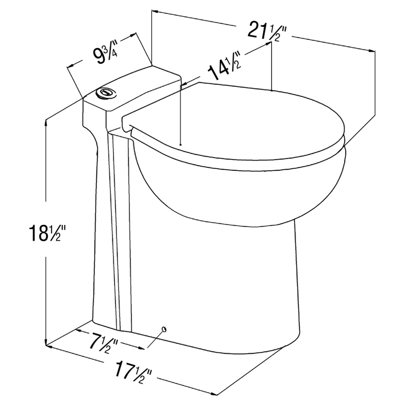Saniflo 023 Sanicompact Macerating Toilet — Rise